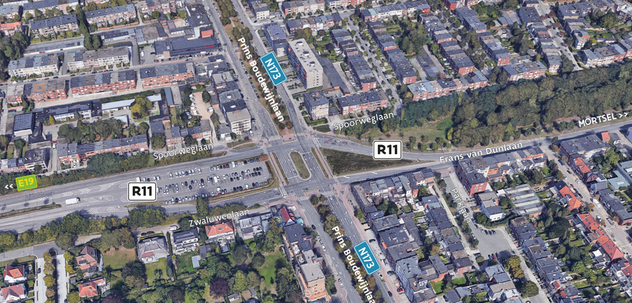 Herinrichting kruispunt Frans Van Dunlaan - Prins Boudewijnlaan | Antwerpen